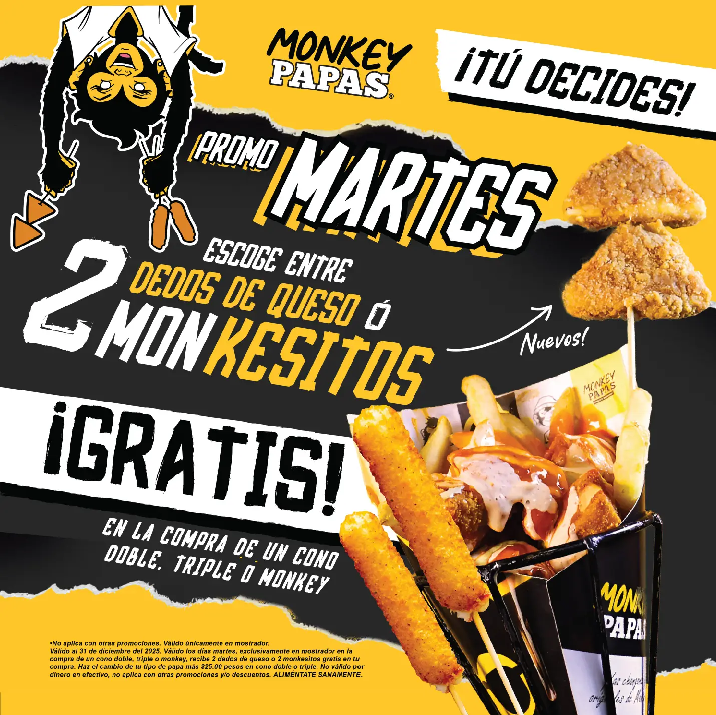 Menú Especial - Monkey Papas